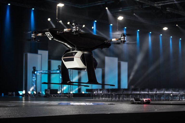 audi's 'all-electric and self-driving' flying car takes flight