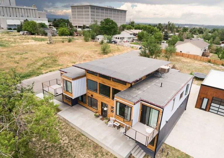 colorado firefighter assembles nine shipping containers into a family ...