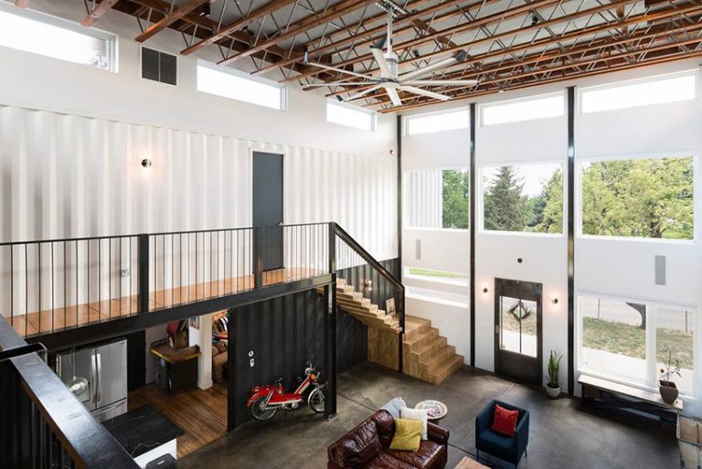 colorado firefighter assembles nine shipping containers into a family ...