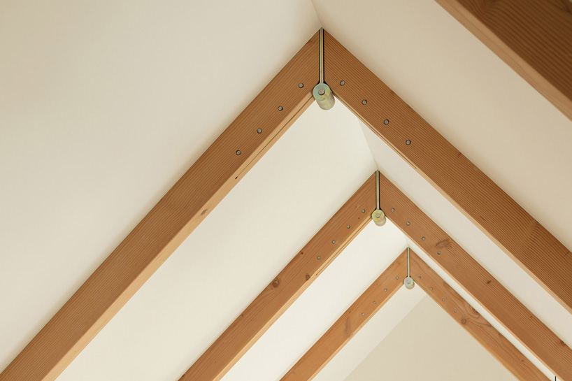 mio tachibana architects completes 'hinge' house in tokyo with a gable roof