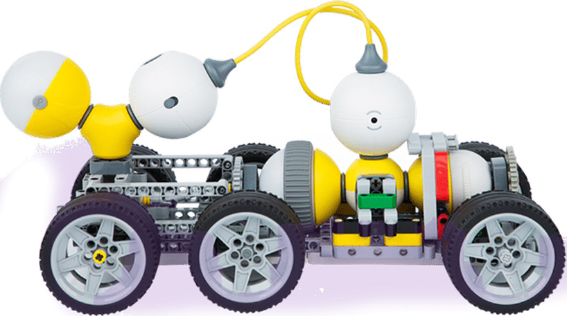 the mabot bellrobot toy building kit is compatible with lego blocks
