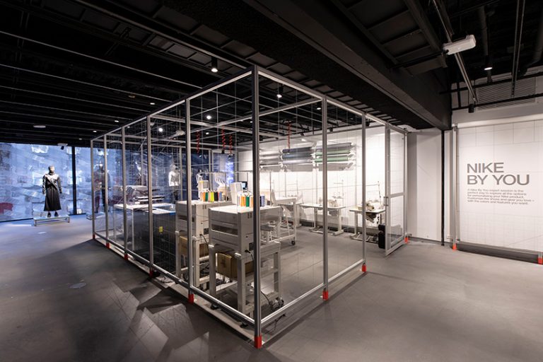 NIKE opens immersive flagship store in NYC with wavy glass façade