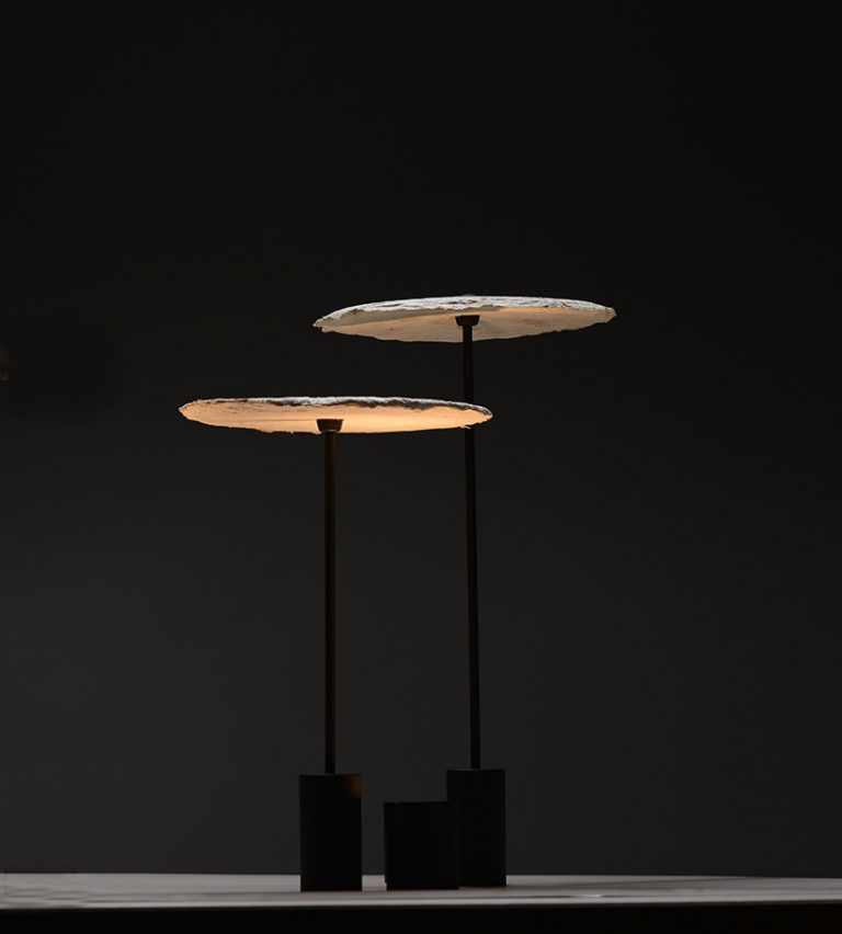 nir meiri shapes fungi into mycelium lights lamp collection