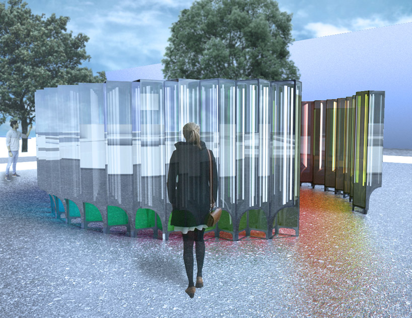 SOFTlab creates circular light installation of movement responsive ...