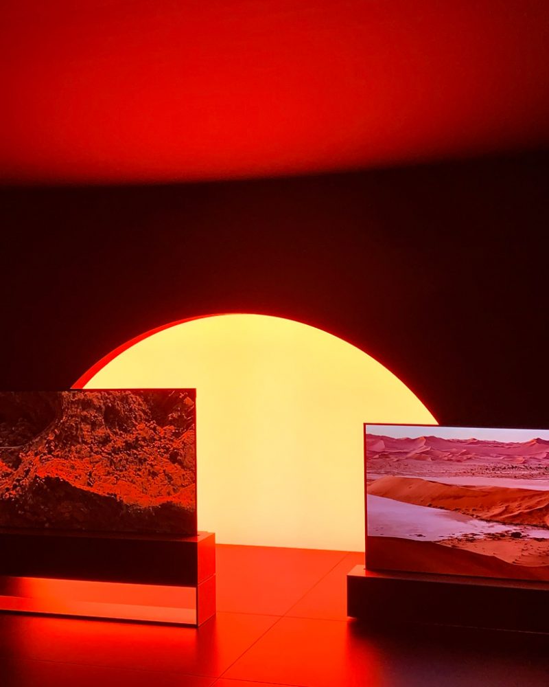 LG and foster + partners present world's first rollable OLED TV