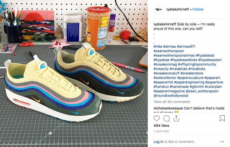 sneakerheads tip their beanies to this entirely paperized NIKE x sean ...