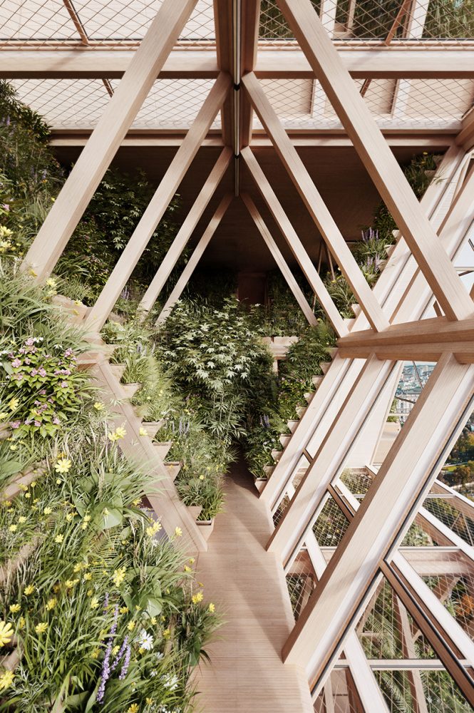 studio precht proposes high-rises of vertical farms and modular homes