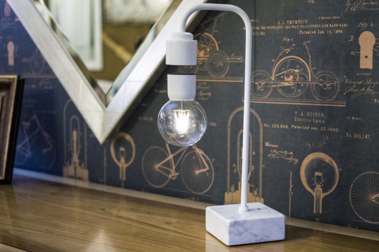 creative studio idea3di launches levitating marble lamp 'levia'