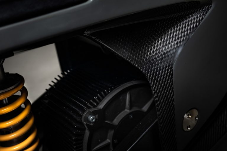 NXT motors unveils electric motorcycle with carbon fiber monocoque