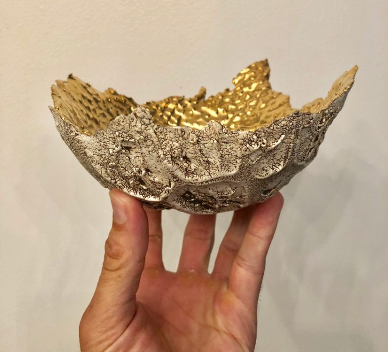 sabri ben achour develops magnetic clay to grow his ceramic work