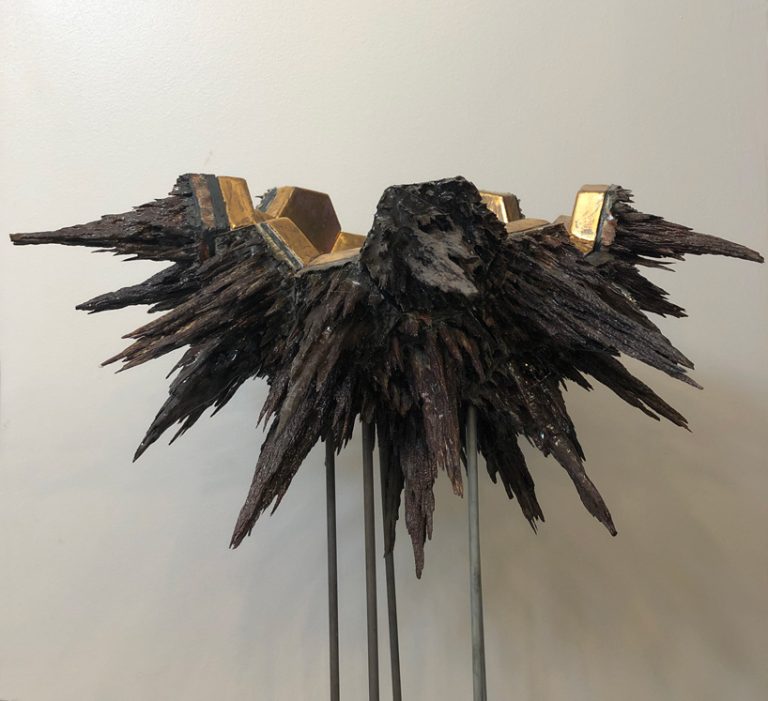 sabri ben achour develops magnetic clay to grow his ceramic work