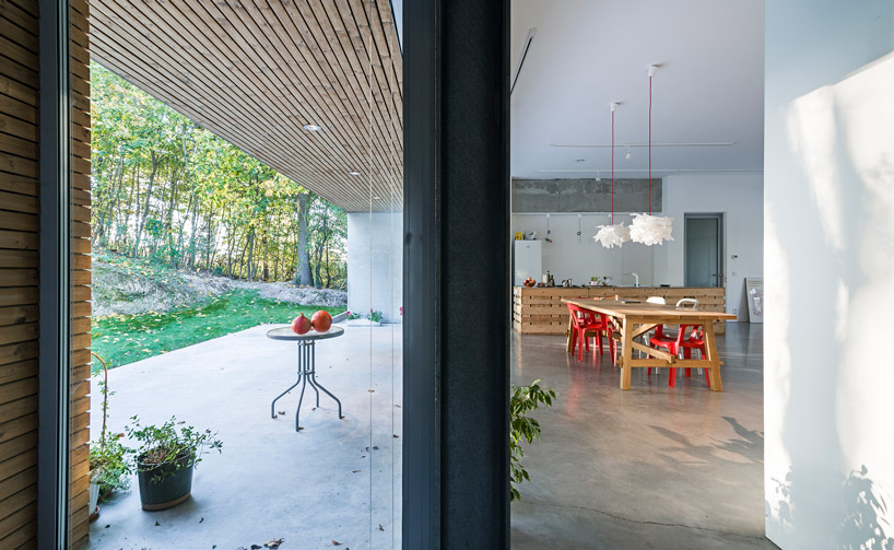 081 architekci forms timber-clad 'house in the woods' in poland