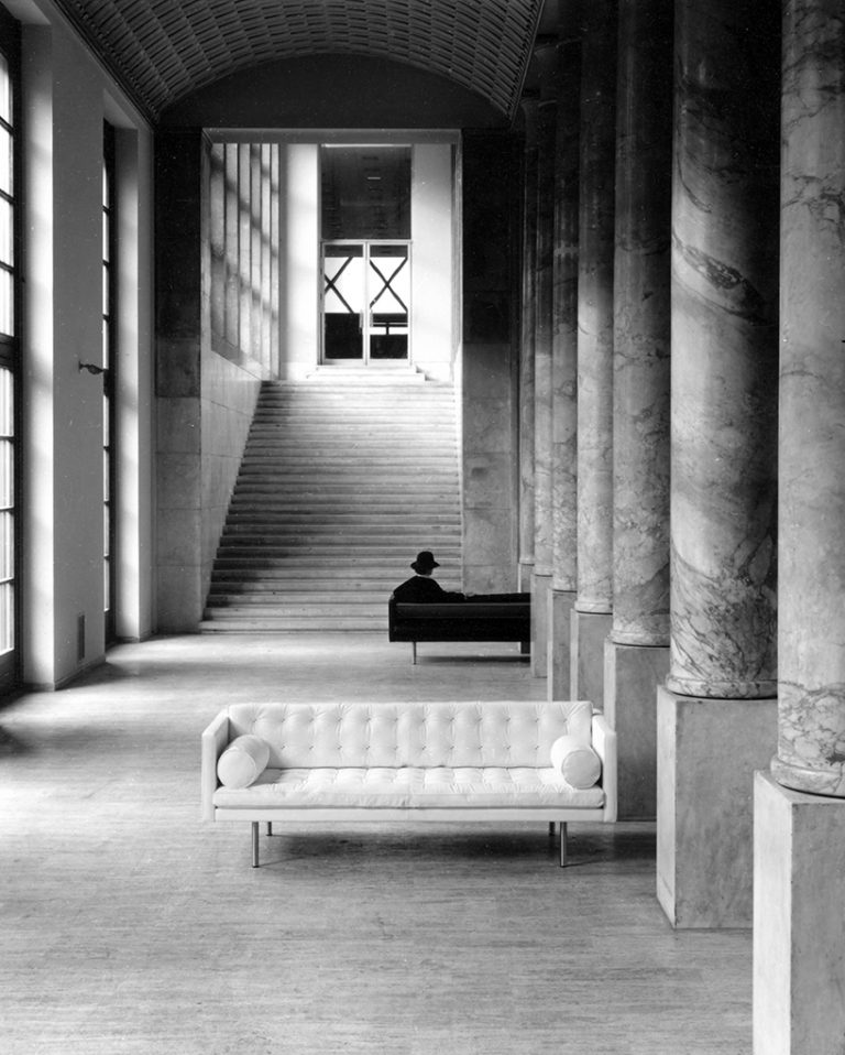 FLEXFORM magister sofa illustrates iconic, timeless italian design