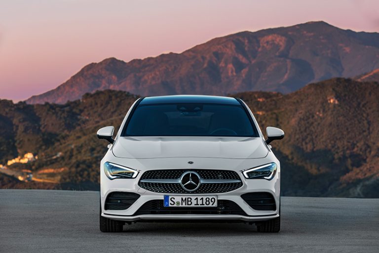2019 mercedes-benz CLA shooting brake defined by muscular, sloping rear