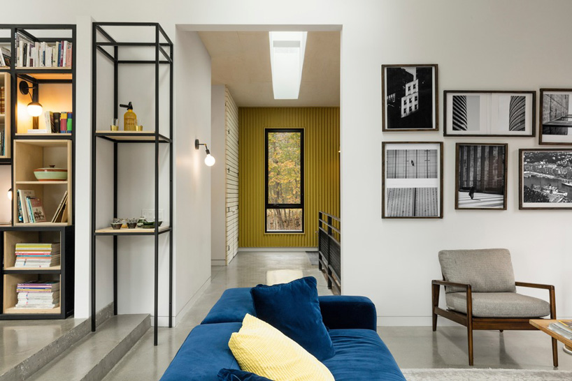 interconnected modules with offset façades form the abercorn chalet in ...