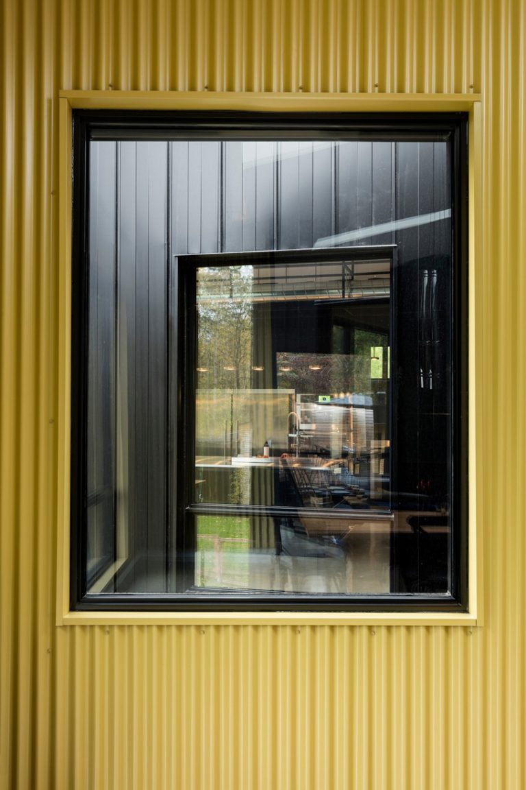 interconnected modules with offset façades form the abercorn chalet in ...