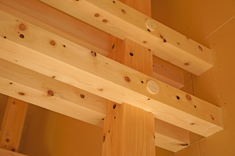 yuji tanabe builds commercial block of twin wooden buildings in japan