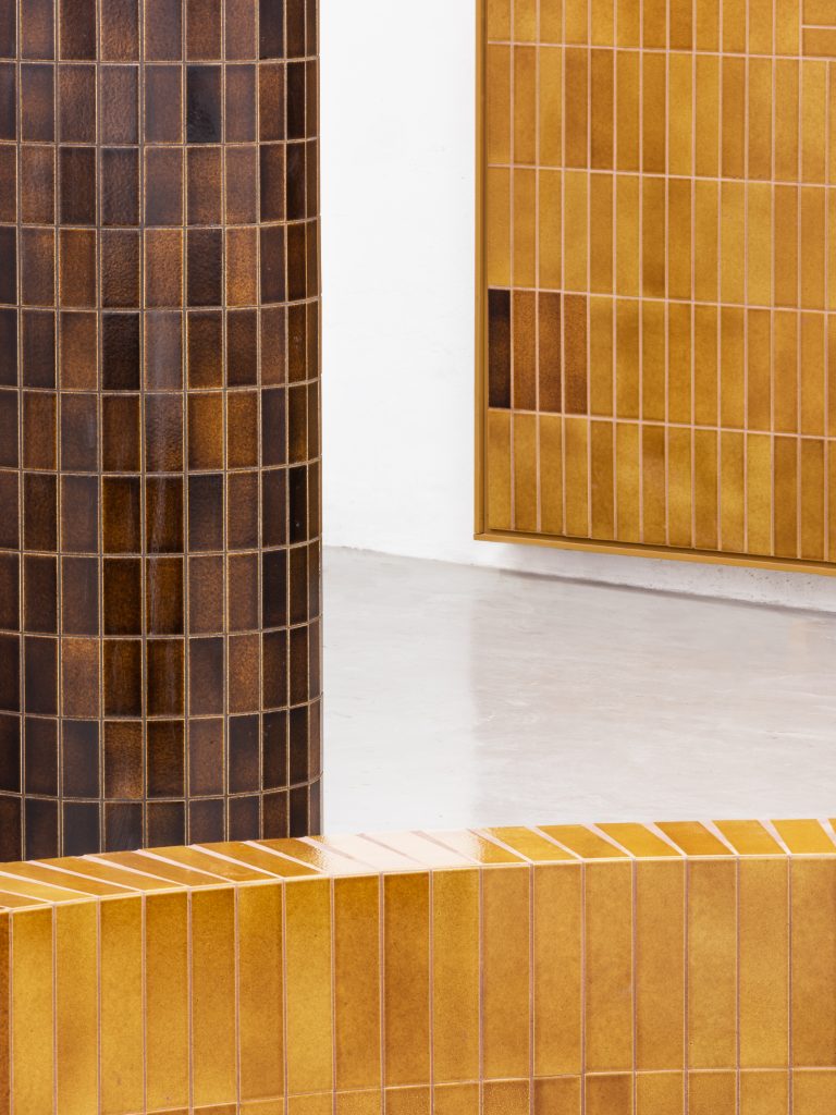 formafantasma turns volcanic lava into earthy tiles at milan design week