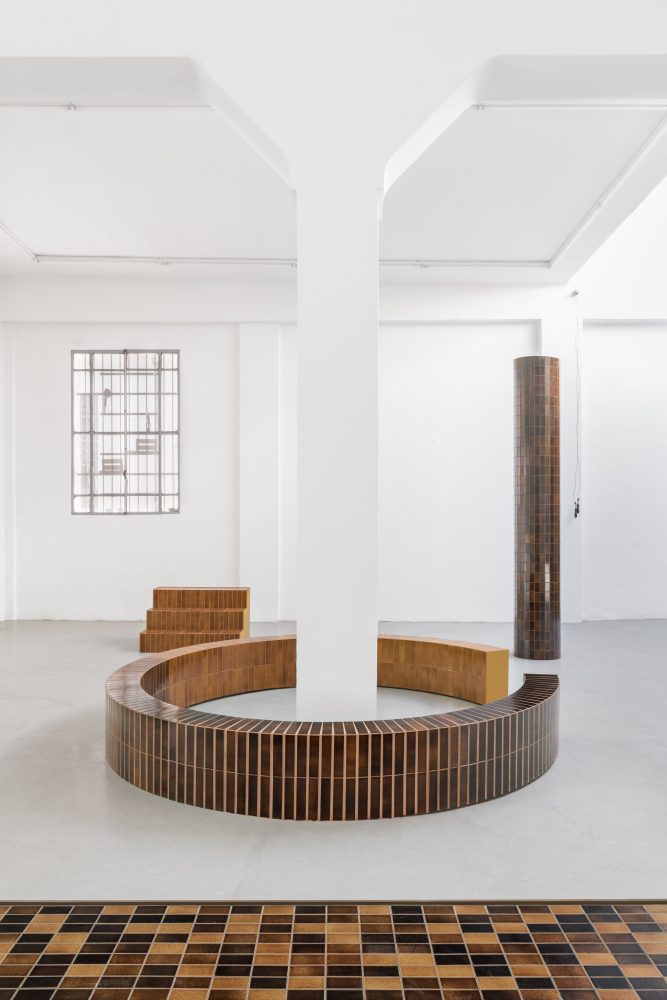 formafantasma turns volcanic lava into earthy tiles at milan design week