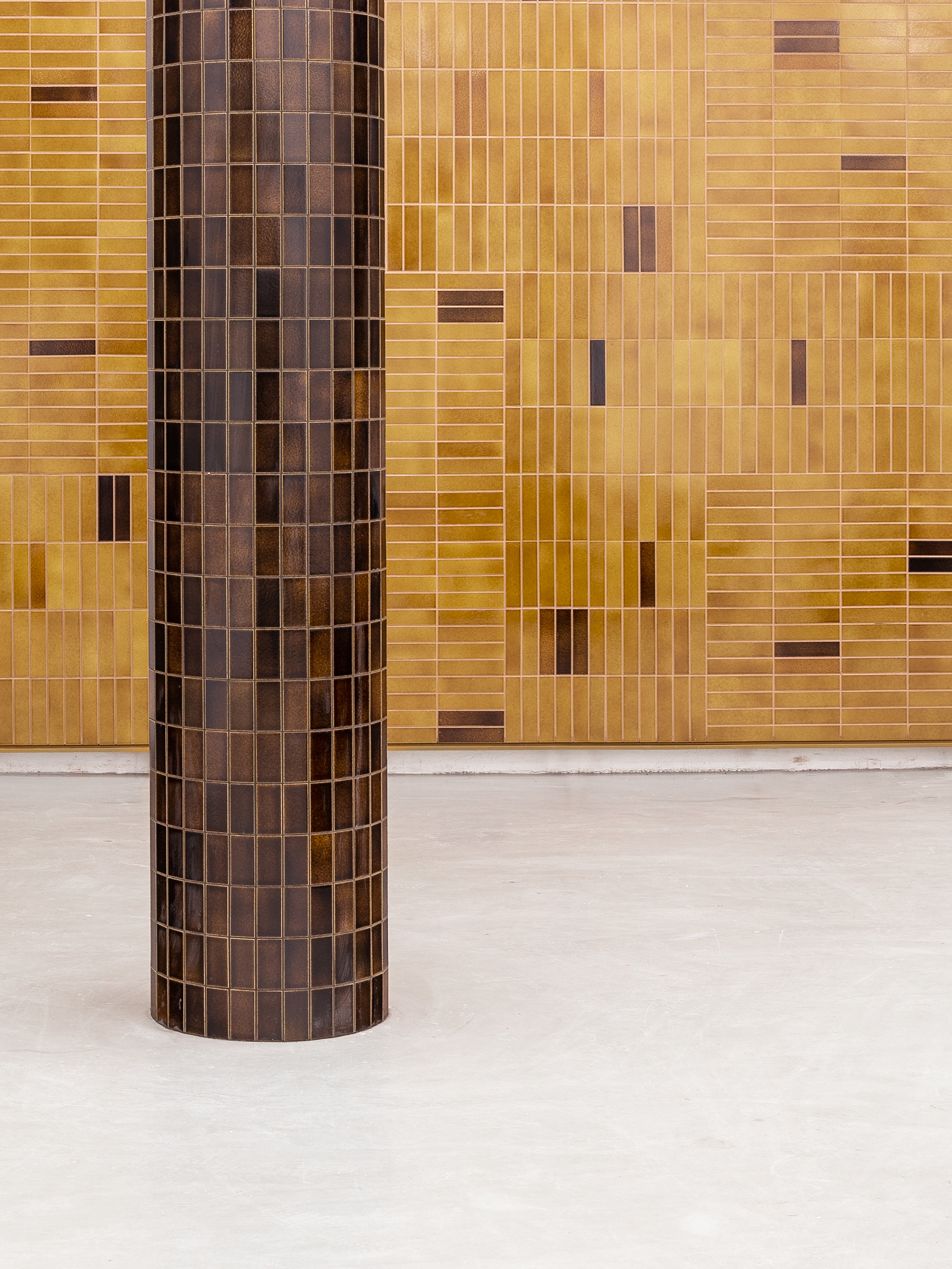 formafantasma turns volcanic lava into earthy tiles at milan design week