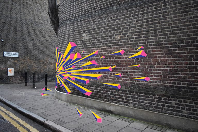 graphic street art tells historic tales at clerkenwell design week 2019