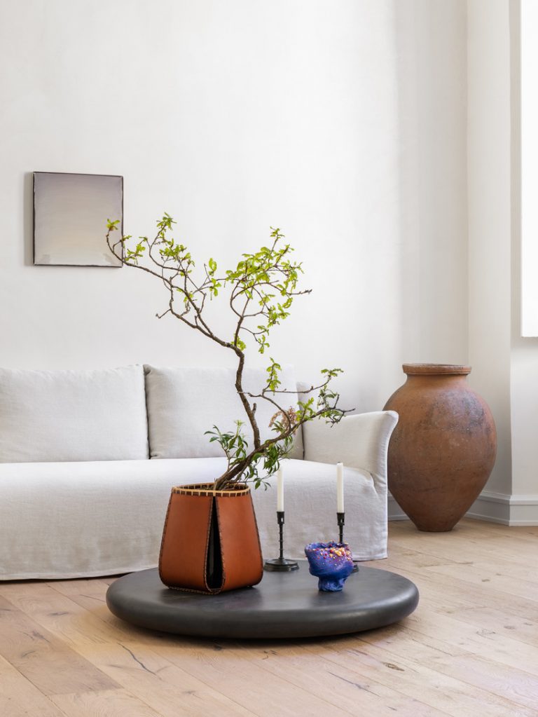 bamboo artists craft LOEWE leather into unique pieces at milan design week