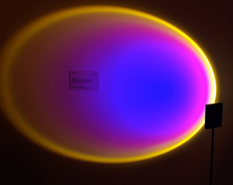 mandalaki's halo lamp uses intense color to create your own personal sun