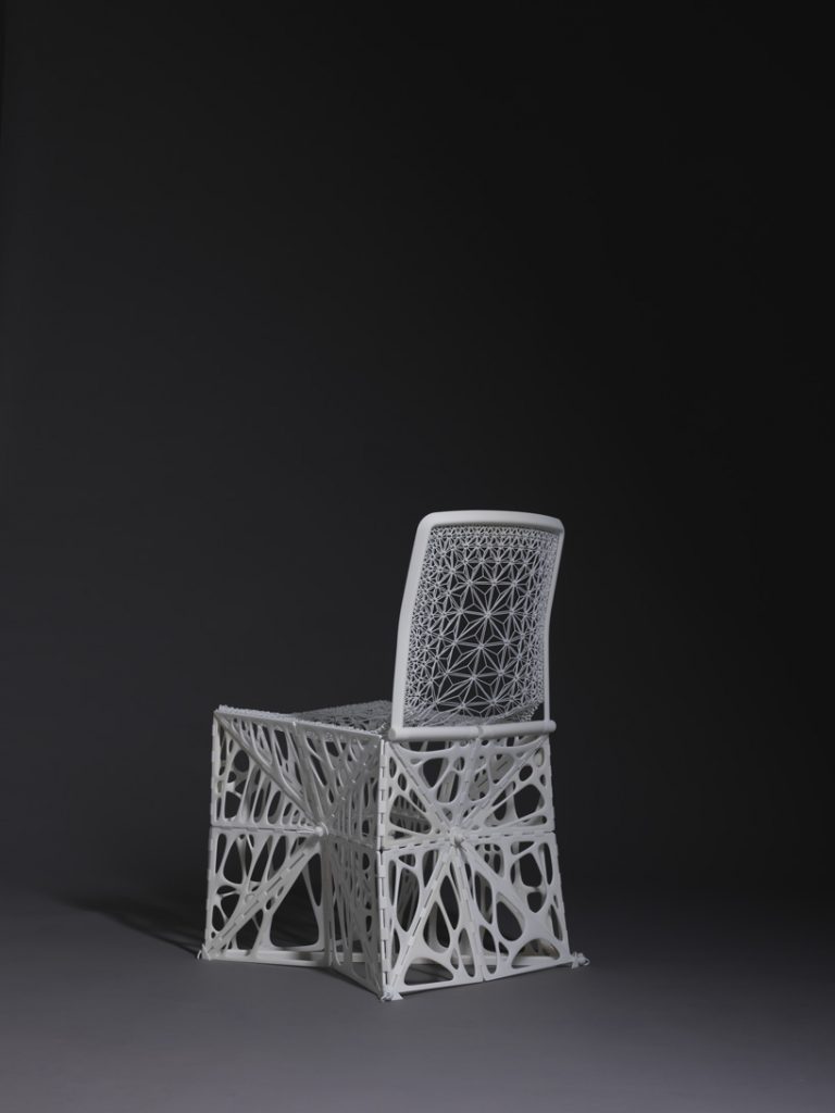patrick jouin unveils foldable 3D printed TAMU chair at milan design week