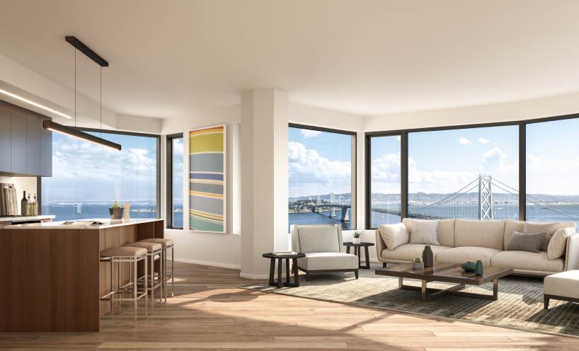 studio gang's MIRA tower reveals full façade in san francisco