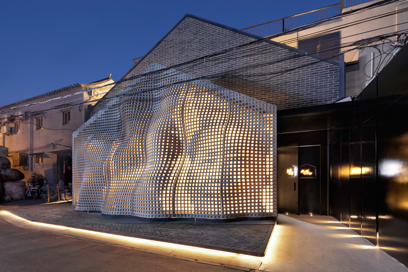 cultural space in beijing complete with digitally fabricated façade of ...