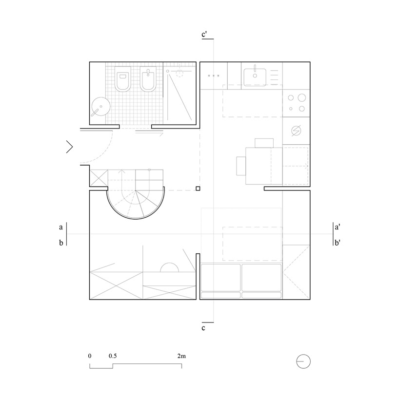 untitled architecture brings natural light into a compact apartment in ...