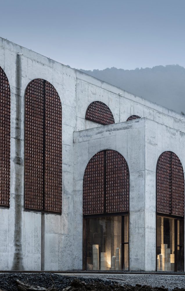 AZL architects completes kiln building in china with concrete arches ...