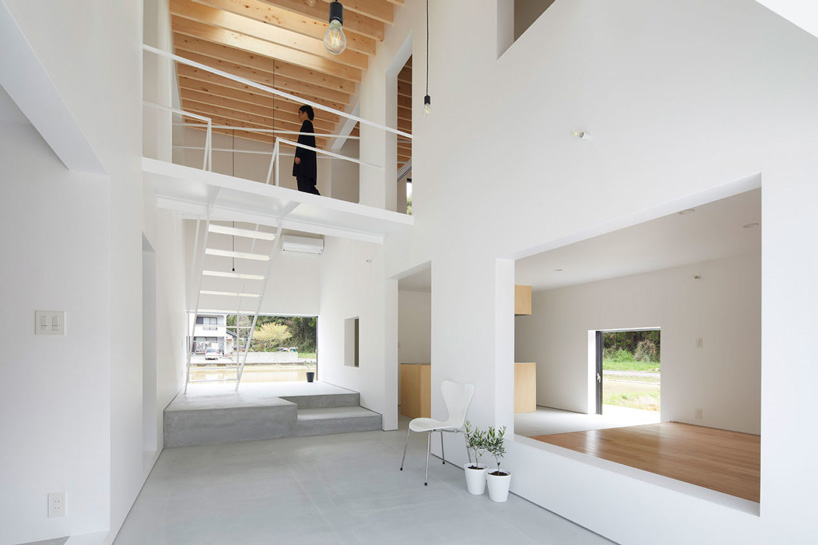 atelier kenta eto wraps cube house in black aluminum in kadokawa, japan