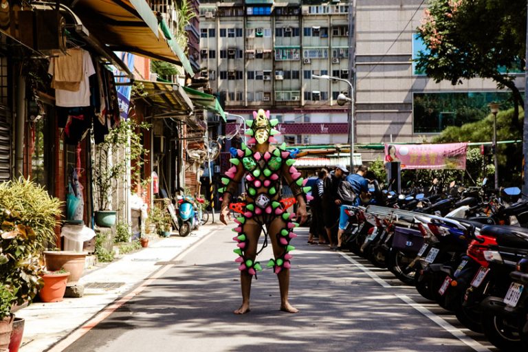 leeroy new turns old plastic into sculptural armour for 'aliens of ...