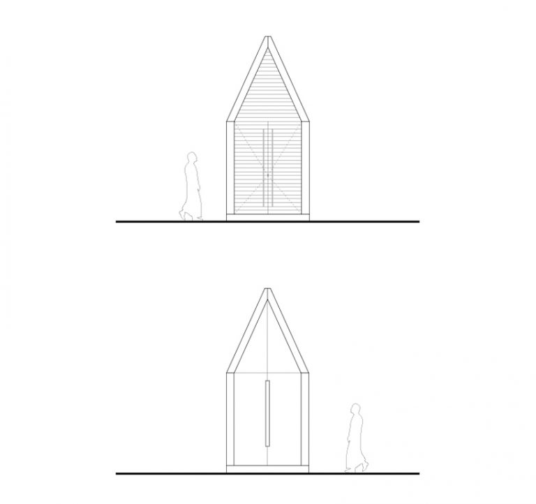 S-AR builds chapel in mexico using rough concrete and timber planks