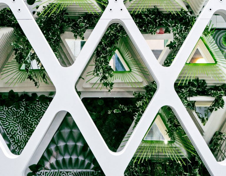 the outside of this office building in new york will be a giant ...