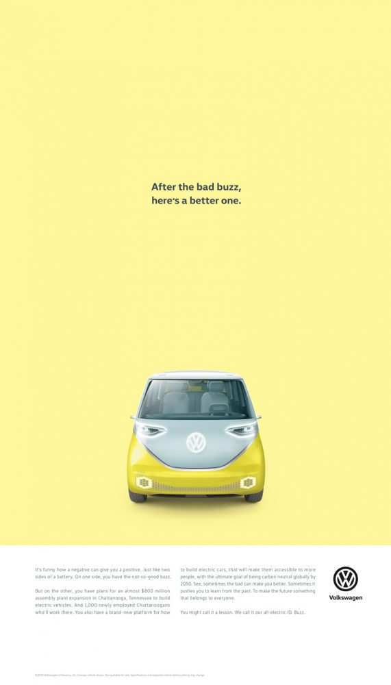 volkswagen marks a new era of electric driving with 'rebirth' campaign