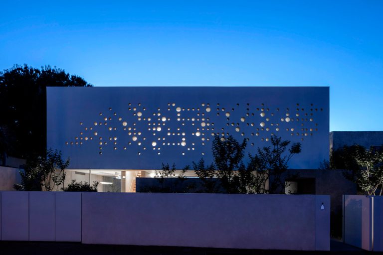 anderman architects completes house in israel with perforated façade