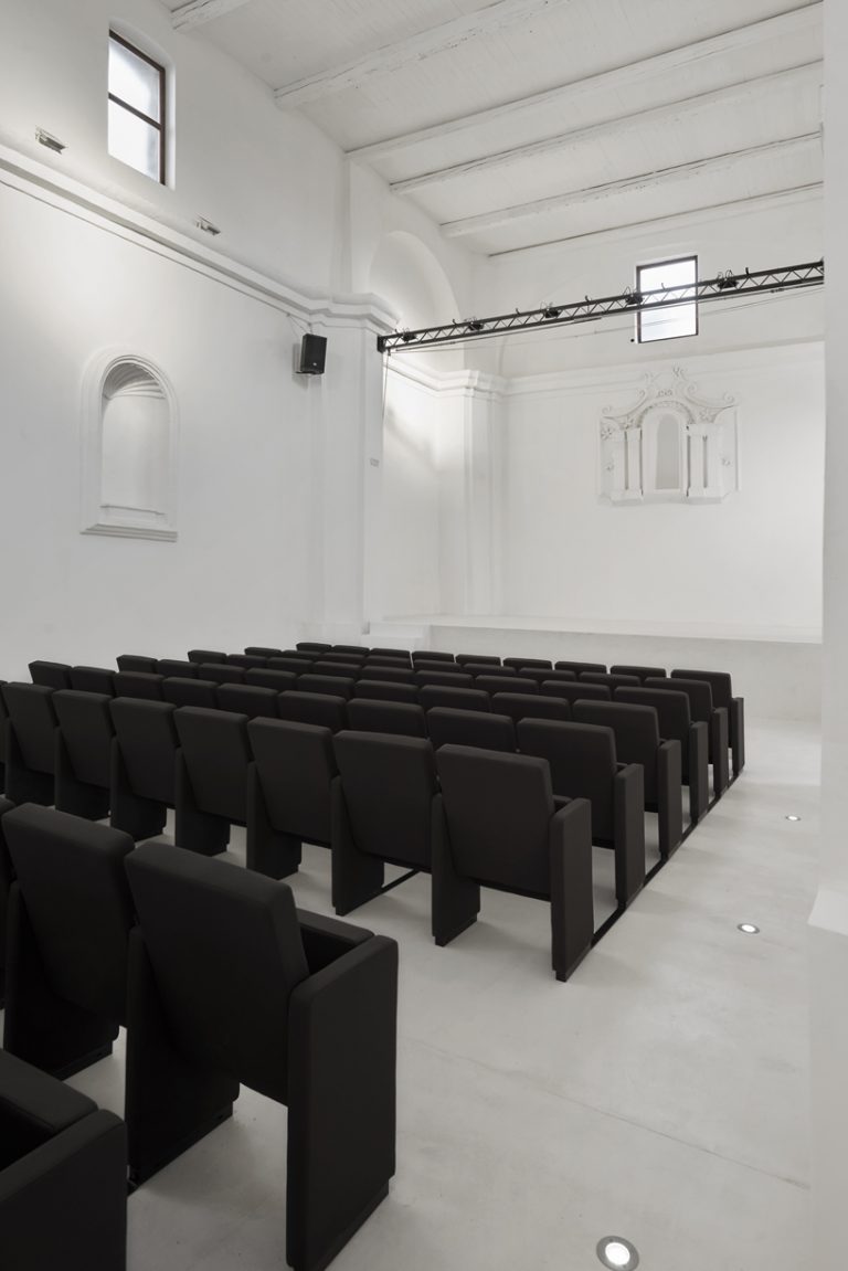 luigi valente + mauro di bona restore an italian church to create a theater
