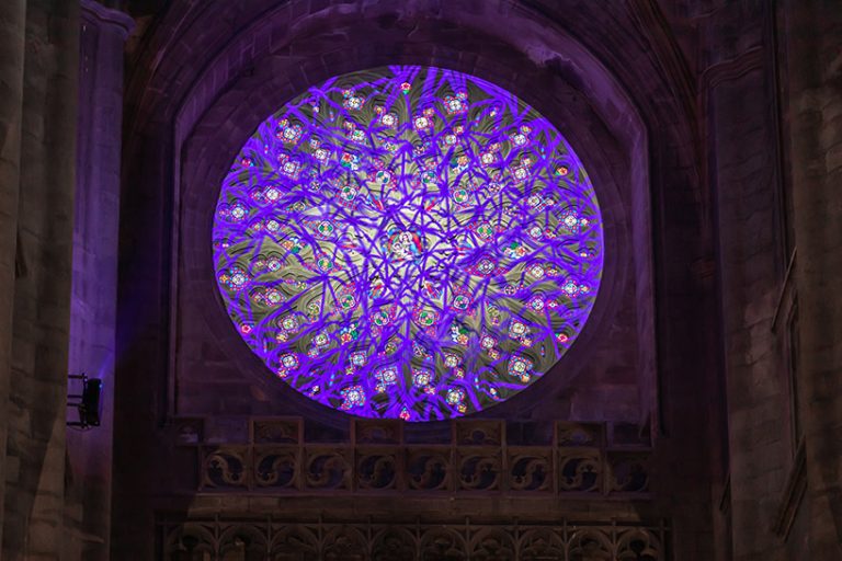 miguel chevalier projects explosions of massive stars onto france's ...