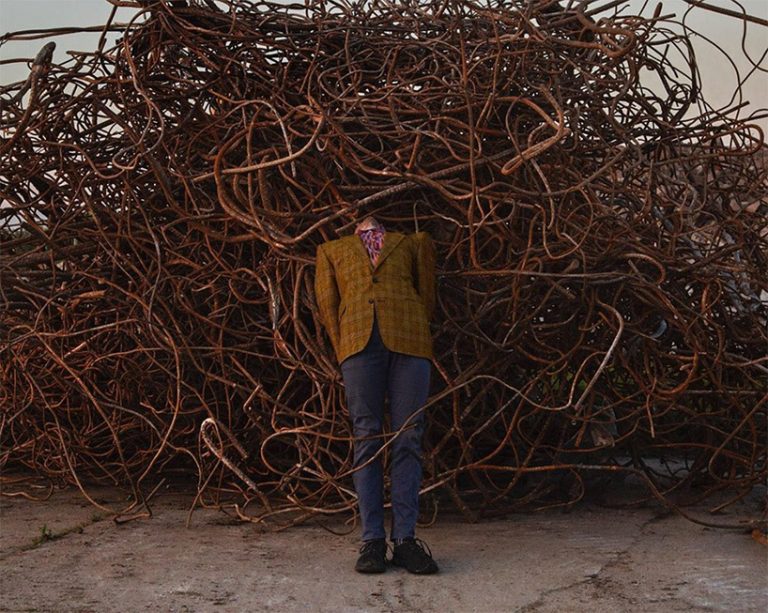 ben zank composes surrealist portraits that explore human connection ...