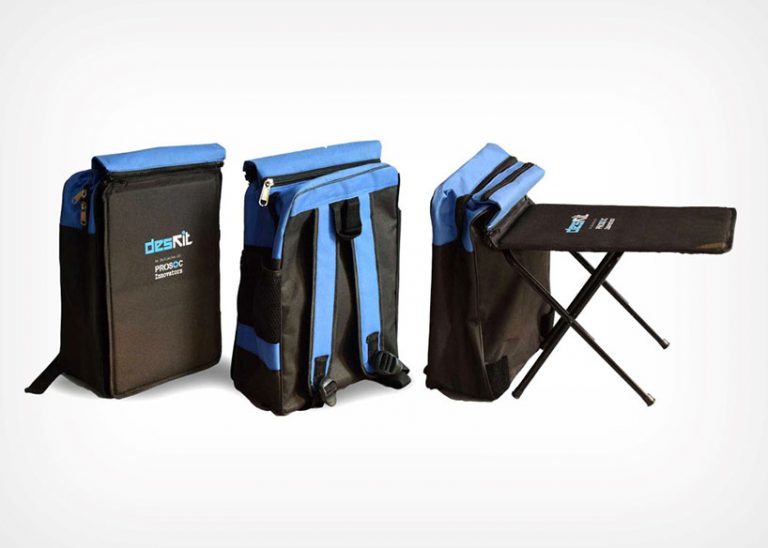DESKIT is a backpack that can be transformed into a desk for kids in india