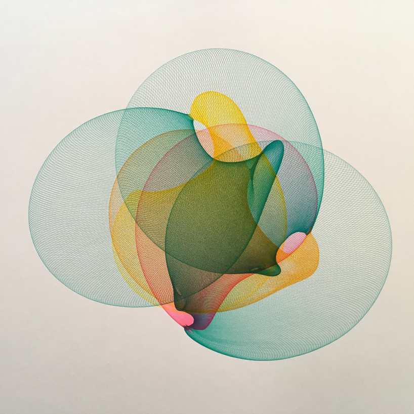 james nolan gandy's drawing machines produce geometric artworks