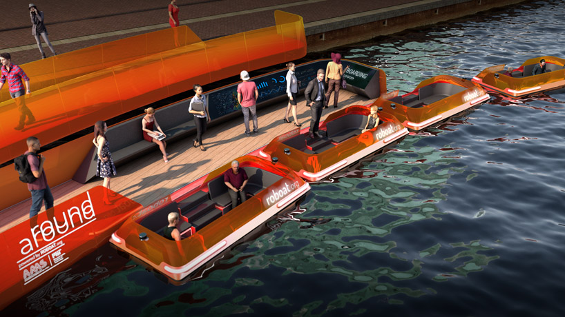 MIT researchers design roundAround: a bridge made of autonomous boats