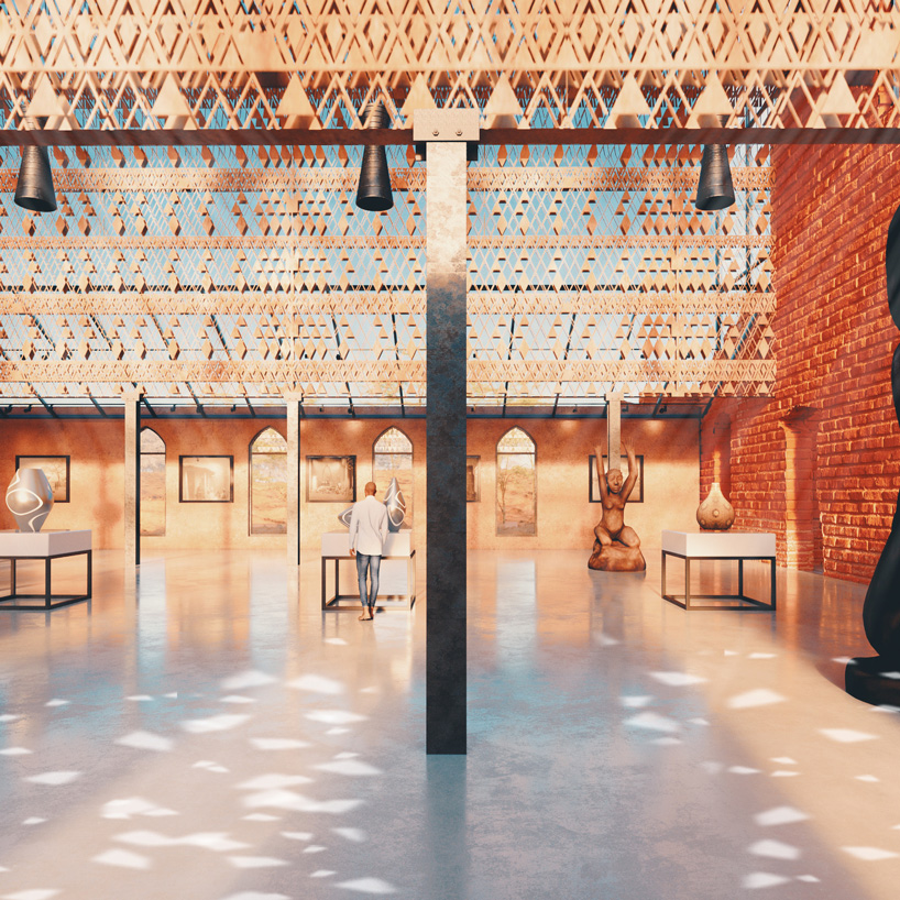 old palapye museum proposal is set within the ruins of a burnt brick ...