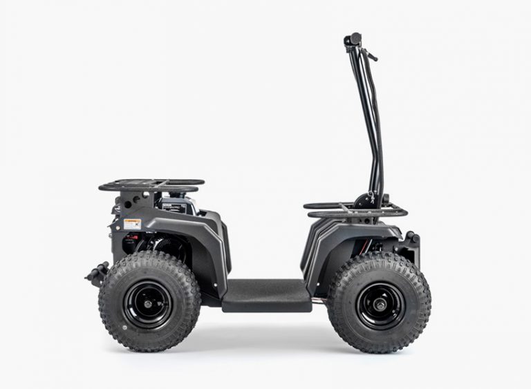 ripper ATV scooter powered by a lawn mower engine and sounds like it too