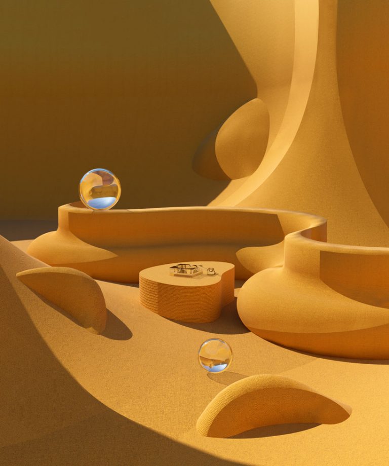 rendering artists collaborate with tetra, envision dreamlike smoking rooms