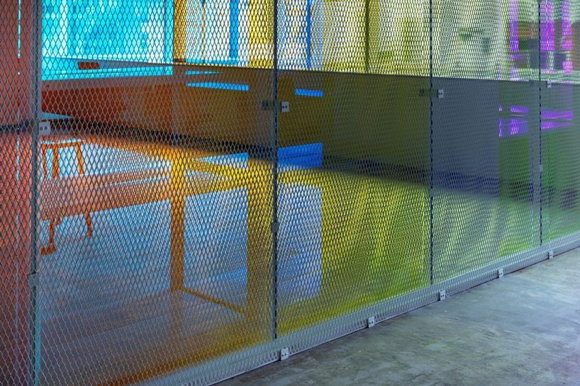 tsubame architects designs panasonic's future life factory with metal +neon