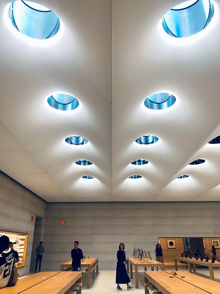 apple's famous 'cube' store re-opens on new york's fifth avenue