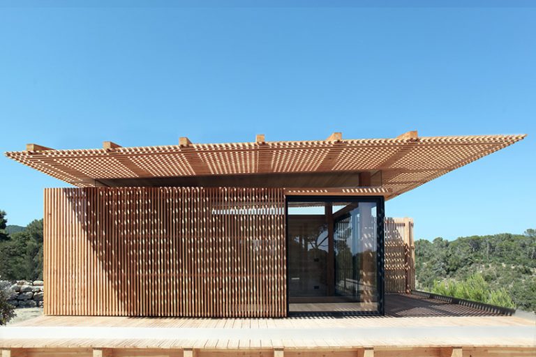 atelier lavit nestles private timber room in the bushes of ibiza's west ...